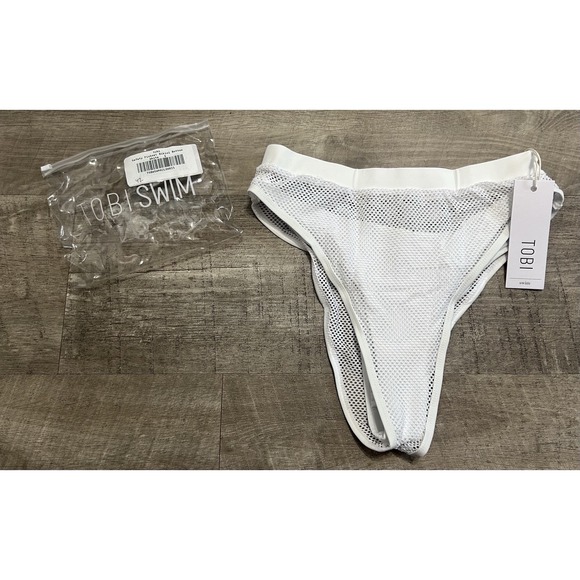 Tobi | Swim | New Tobi Women White Fish Net Swim Suit Swimsuit Bikini ...